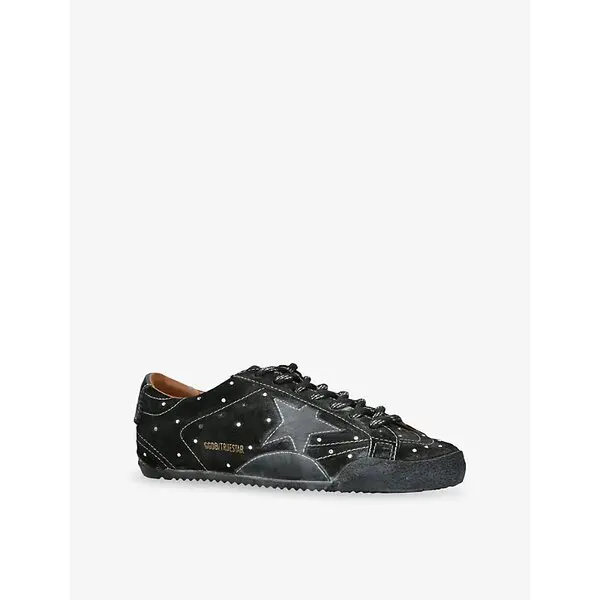 GOLDEN GOOSE True Star Suede Trainers With Embroidered Star Detail