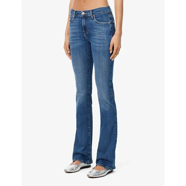 7 For All Mankind Soho Flared-leg Stretch-denim Jeans