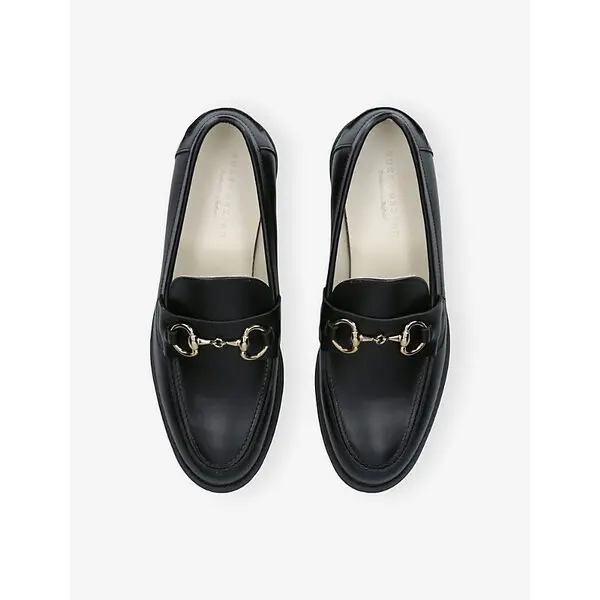 DUKE + DEXTER Wilde Horsebit Leather Penny Loafers