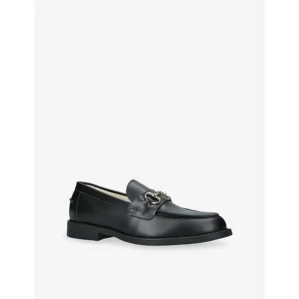 DUKE + DEXTER Wilde Horsebit Leather Penny Loafers