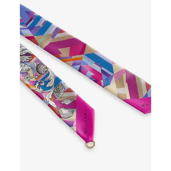 BVLGARI Polychroma Shelley Printed Silk-twill Scarf