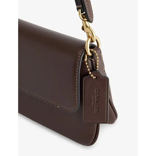 COACH Jet Leather Shoulder Bag - B4/maple