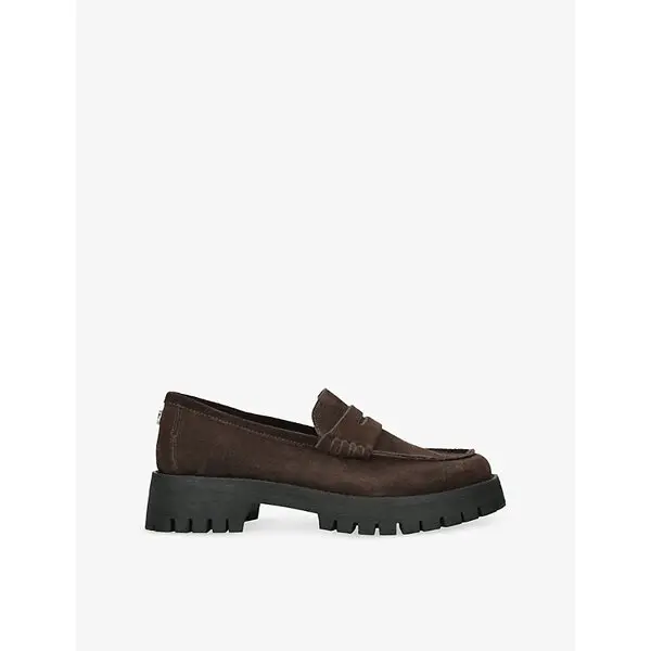 Steve Madden Langsten Suede Loafers With Chunky Sole