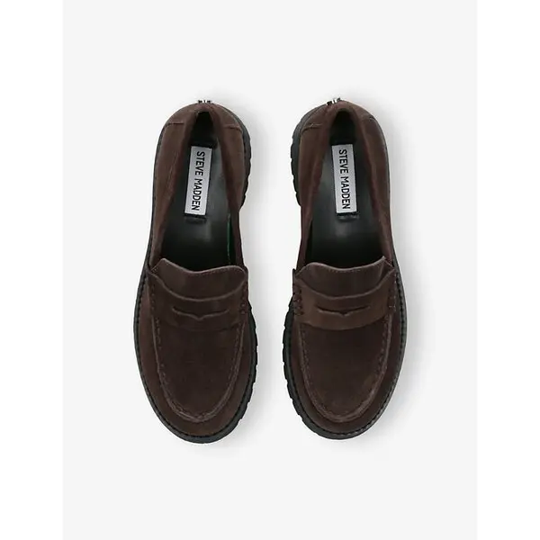 Steve Madden Langsten Suede Loafers With Chunky Sole