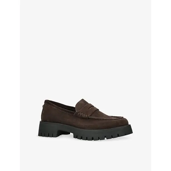 Steve Madden Langsten Suede Loafers With Chunky Sole