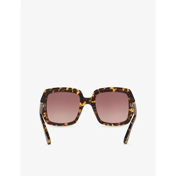Chloé Acetate Square-frame Sunglasses - Brown