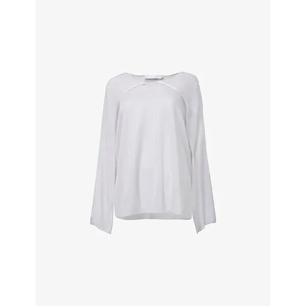 LEEM Capelet Sleeve Knitted Top - Silver