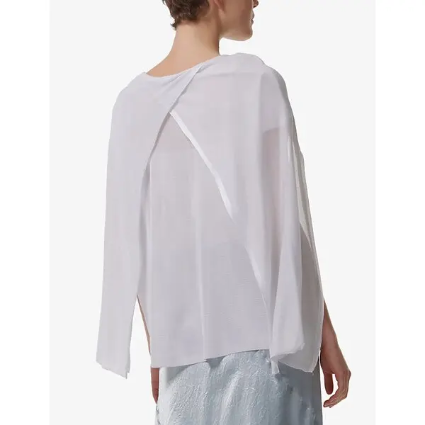 LEEM Capelet Sleeve Knitted Top
