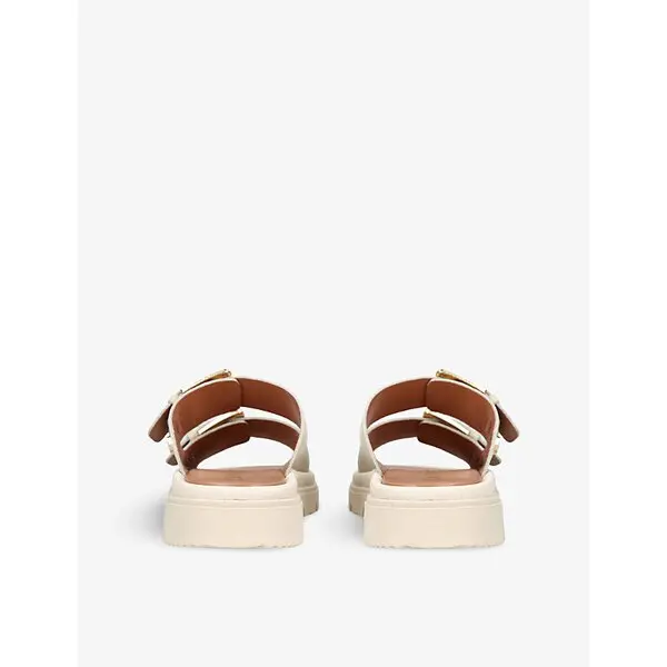 Carvela Pavilion Buckle-strap Leather Sandals - Bone