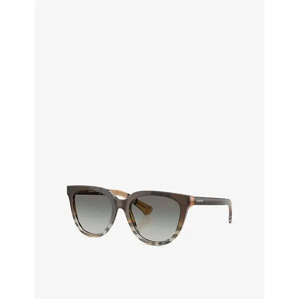 Burberry Round Frame Acetate Sunglasses