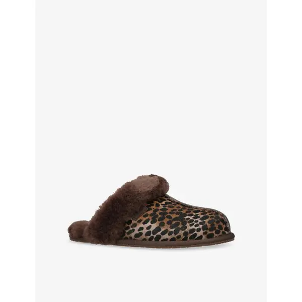 UGG Scuffette Suede And Shearling Slippers - Brown/oth