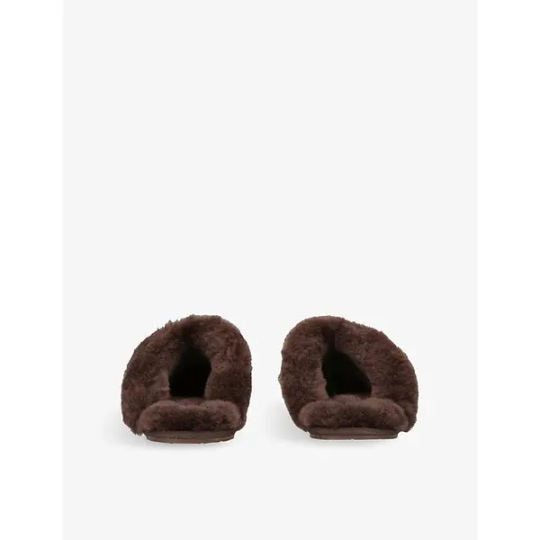 UGG Scuffette Suede And Shearling Slippers - Brown/oth