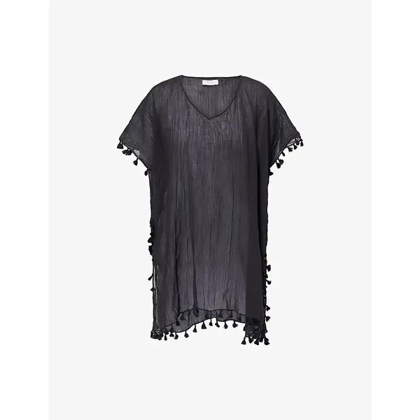 Seafolly Amnesia Cotton Kaftan - Black