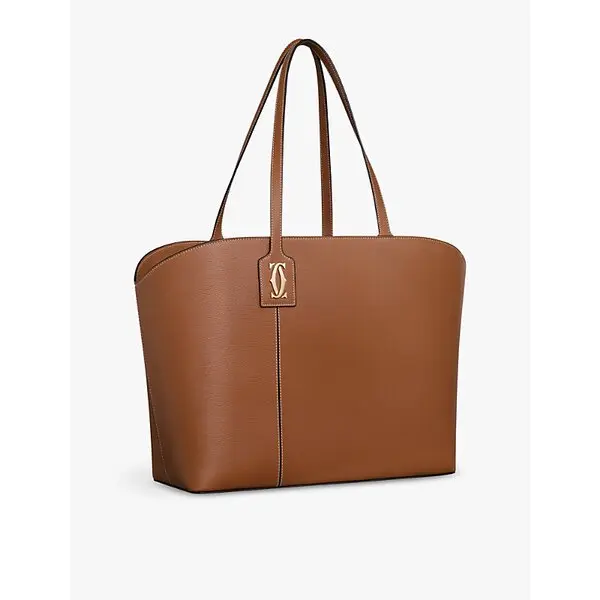 Cartier Leather Tote Bag - Caramel