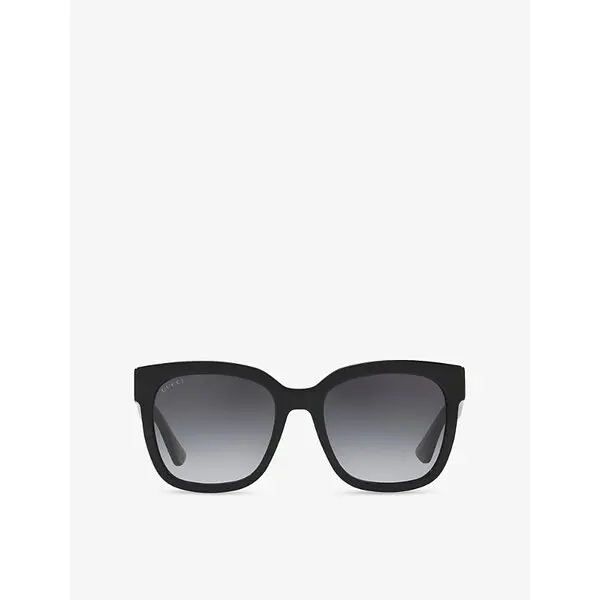 Gucci Square Frame Acetate Sunglasses - Black