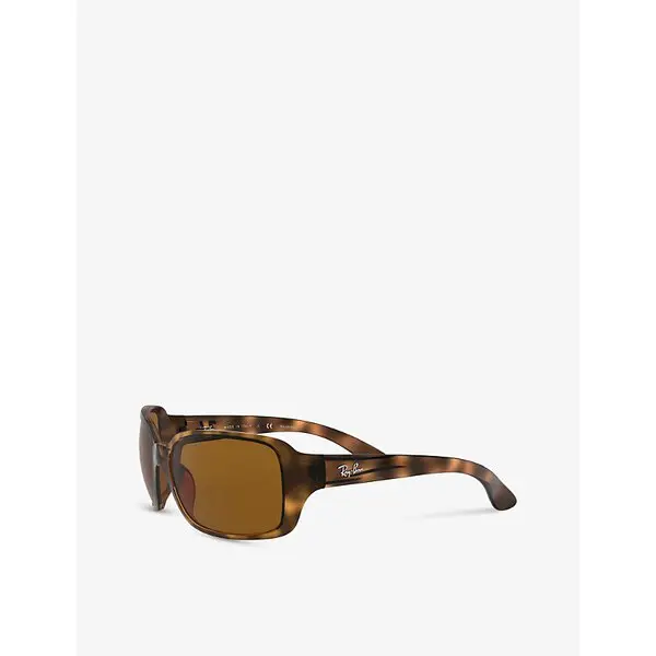 Ray-ban Rb4068 Square-frame Tortoiseshell Acetate Sunglasses
