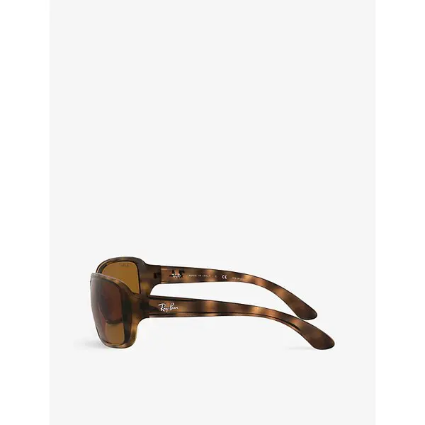 Ray-ban Rb4068 Square-frame Tortoiseshell Acetate Sunglasses