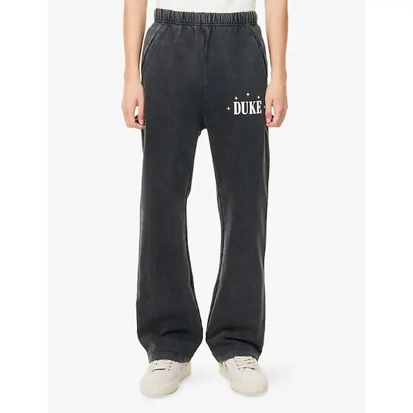 DUKE + DEXTER Core Logo-print Cotton Jogging Bottoms