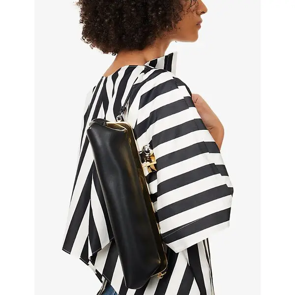Jacquemus The Salon Leather Clutch Bag