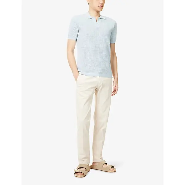 Orlebar Brown Fallon Tailored-fit Stretch-cotton Trousers - Chai