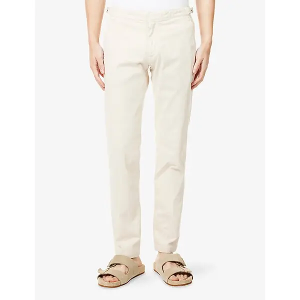 Orlebar Brown Fallon Tailored-fit Stretch-cotton Trousers - Chai