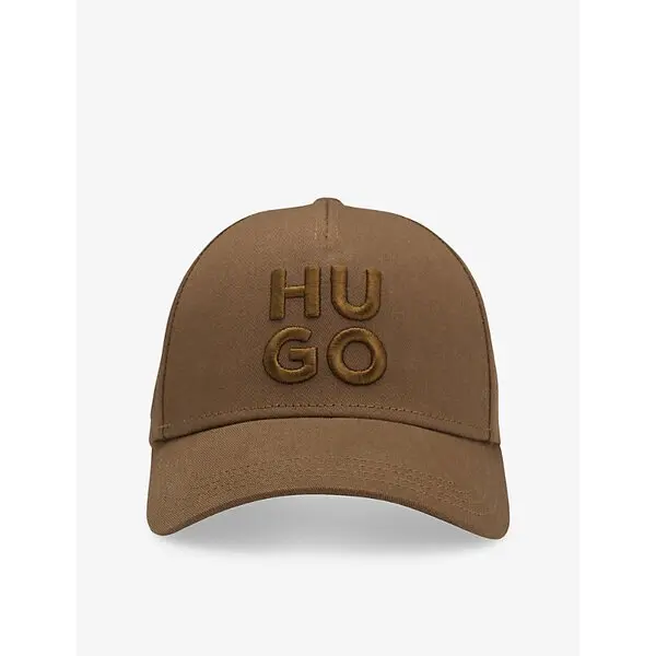 Hugo Logo Embroidered Cotton Baseball Cap