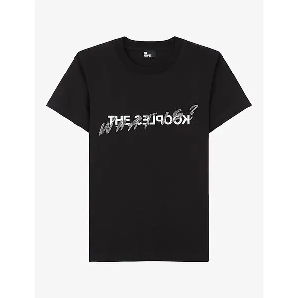 The Kooples Logo-print Cotton T-shirt - Bla01