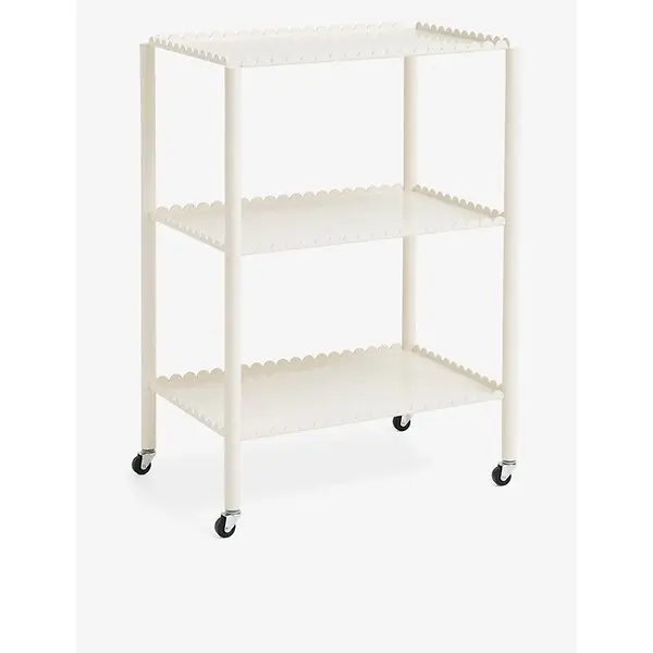HAY Three-tier Coated-steel Trolley - Eggshell
