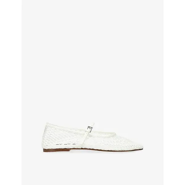 Steve Madden Mags Mesh Mary Janes - White