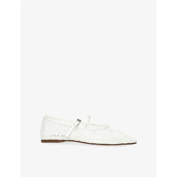 Steve Madden Mags Mesh Mary Janes - White