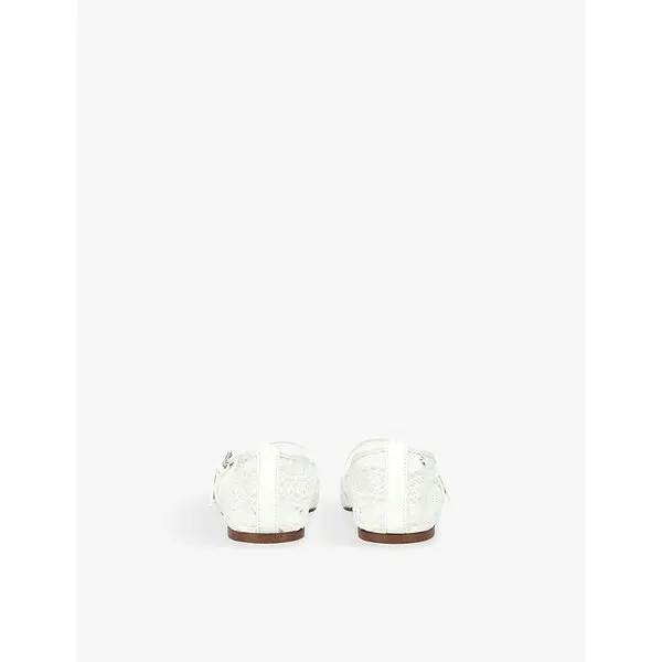 Steve Madden Mags Mesh Mary Janes - White