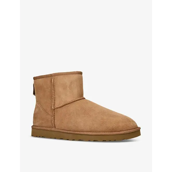 UGG Suede And Shearling Ankle Boots