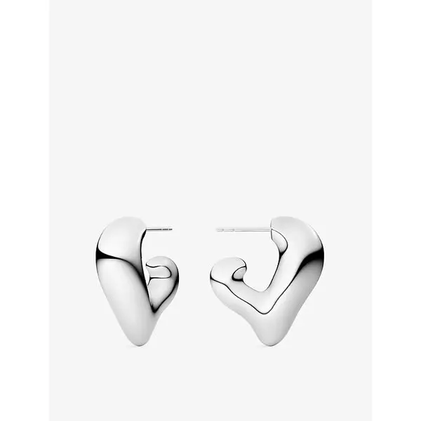 SIF JAKOBS Lauria Rhodium-plated Sterling Hoop Earrings - Silver