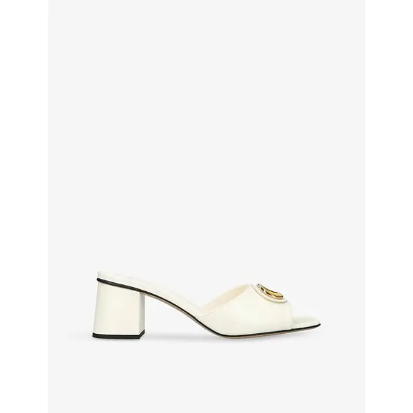 Valentino Garavani Vlogo 60 Leather Heeled Mules