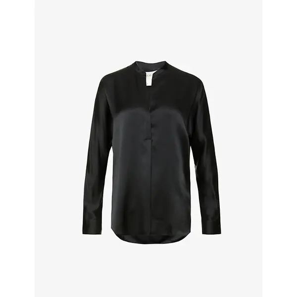 Vince Relaxed-fit Silk Blouse - Black