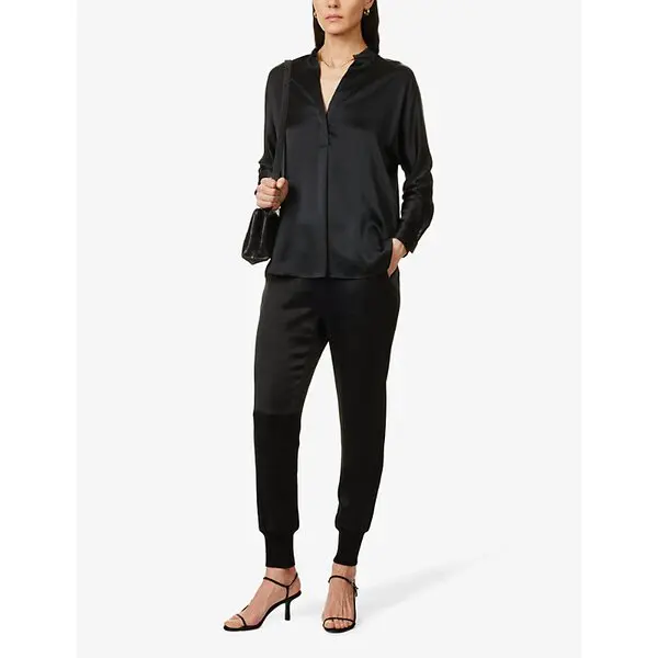 Vince Relaxed-fit Silk Blouse - Black