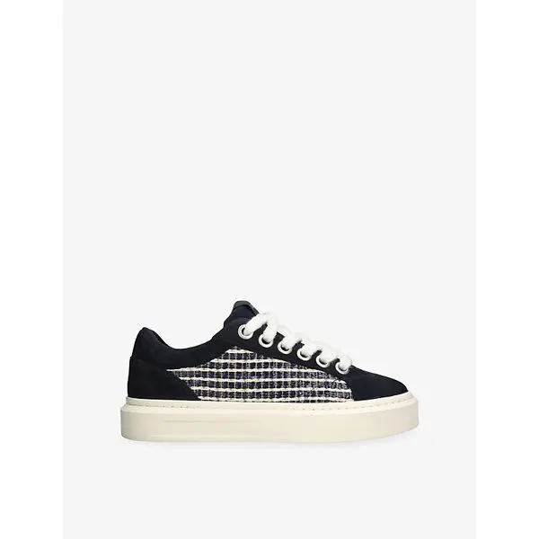 CLEENS Embroidered Suede Trainers