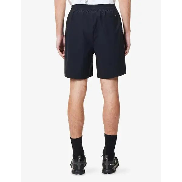 On Train Brand-print Stretch-woven Shorts