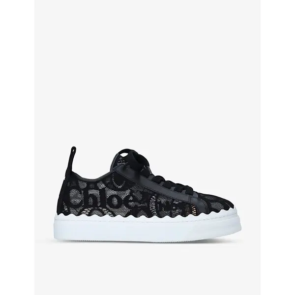 Chloé Lauren Lace Low-top Trainers - Black