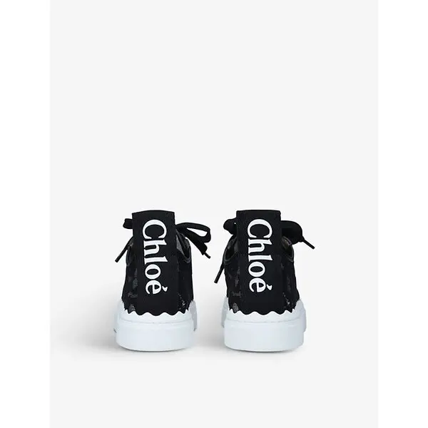 Chloé Lauren Lace Low-top Trainers - Black