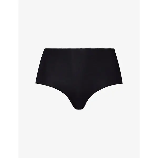 Hanro Invisible High-rise Stretch-cotton Briefs - Black