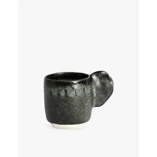 JARS Dashi Crackled Coffee Cup 6.5cm - Charbon