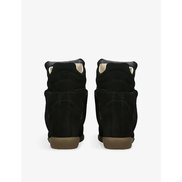 Isabel Marant Étoile Bekett Suede And Leather High-top Trainers - Black