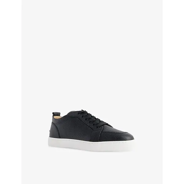 CHRISTIAN LOUBOUTIN Rantulow Leather Low-top Trainers - Black