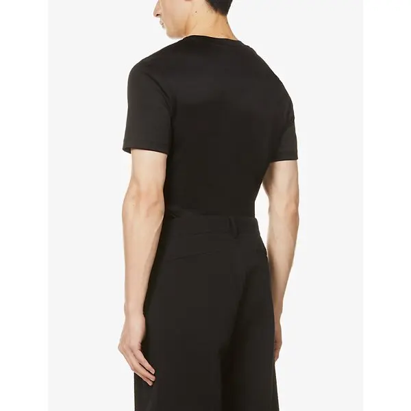 Eton Slim-fit Cotton-jersey T-shirt - Black