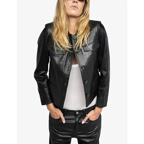 Zadig&Voltaire Liam Leather Jacket - Noir