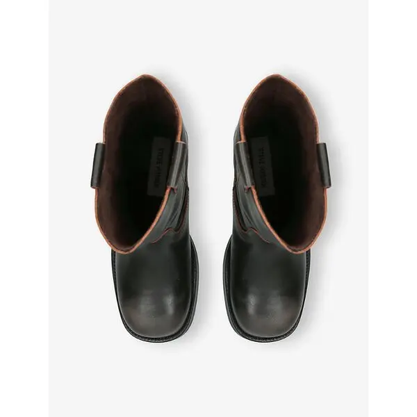 Steve Madden Benedict Leather Heeled Boots