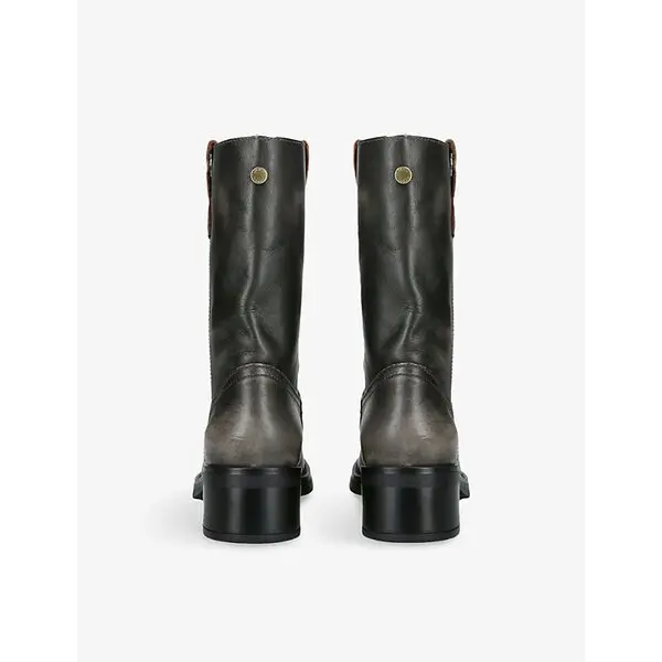 Steve Madden Benedict Leather Heeled Boots