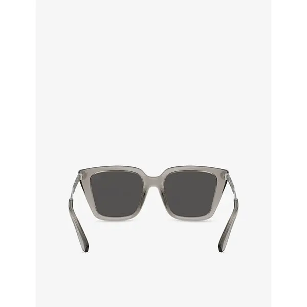 Burberry Be4473u Square-frame Acetate Sunglasses - Grey