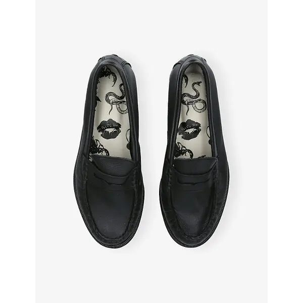 DUKE + DEXTER Ezra Leather Penny Loafers